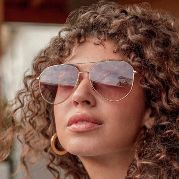Diff Eyewear | Accessories | Diff Eyewear Dash Rose Gold Wine Gradient ...